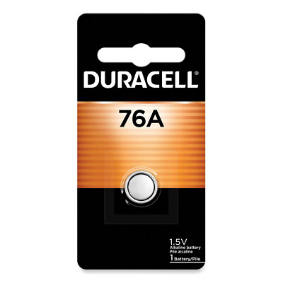 1 76A Duracell 1.5V Alkaline Button Battery (LR44, A76, EPX76, PX76A ...