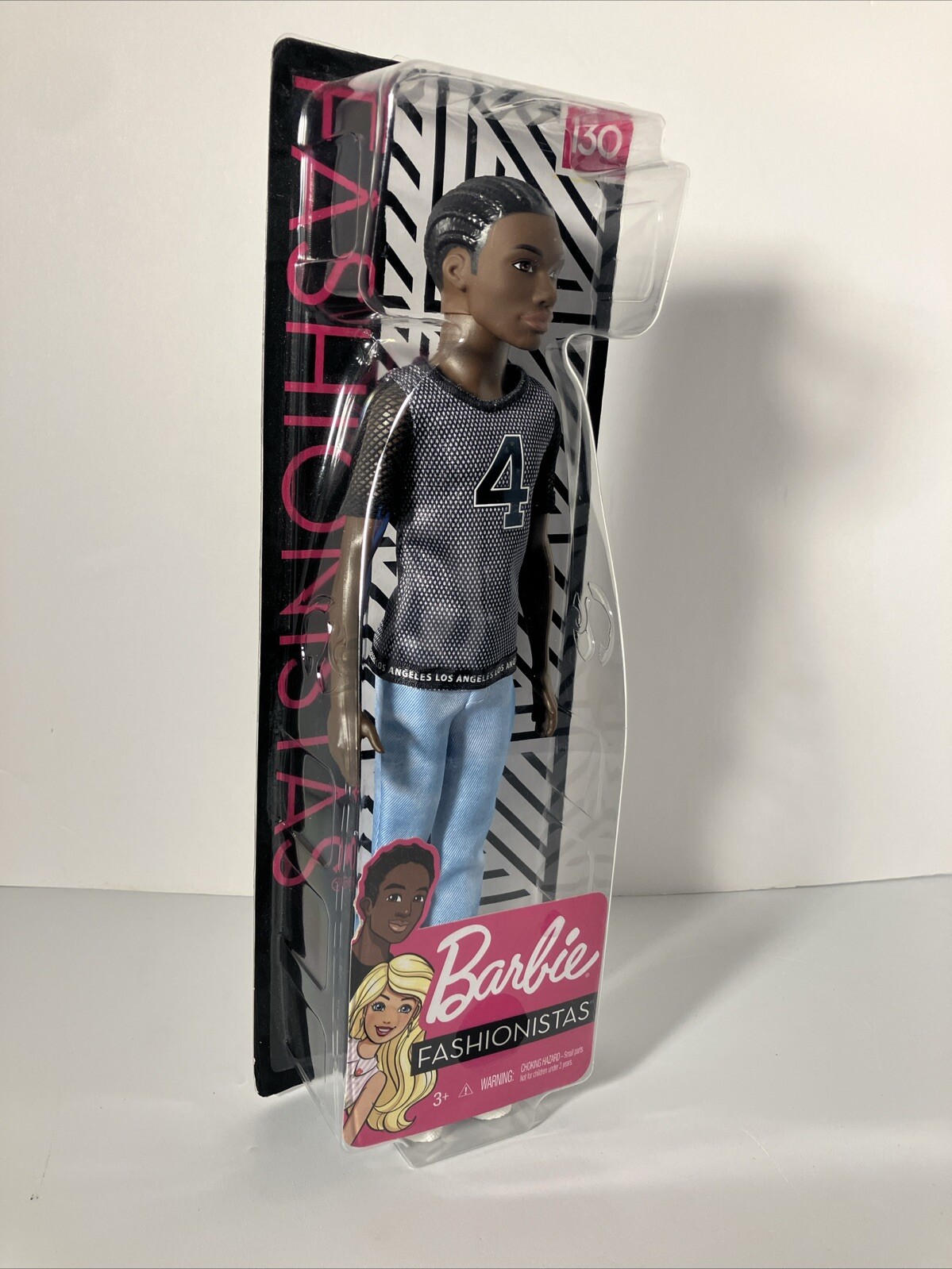 BARBIE Fashionistas #130 KEN African American Doll Cornrows Hair New | eBay