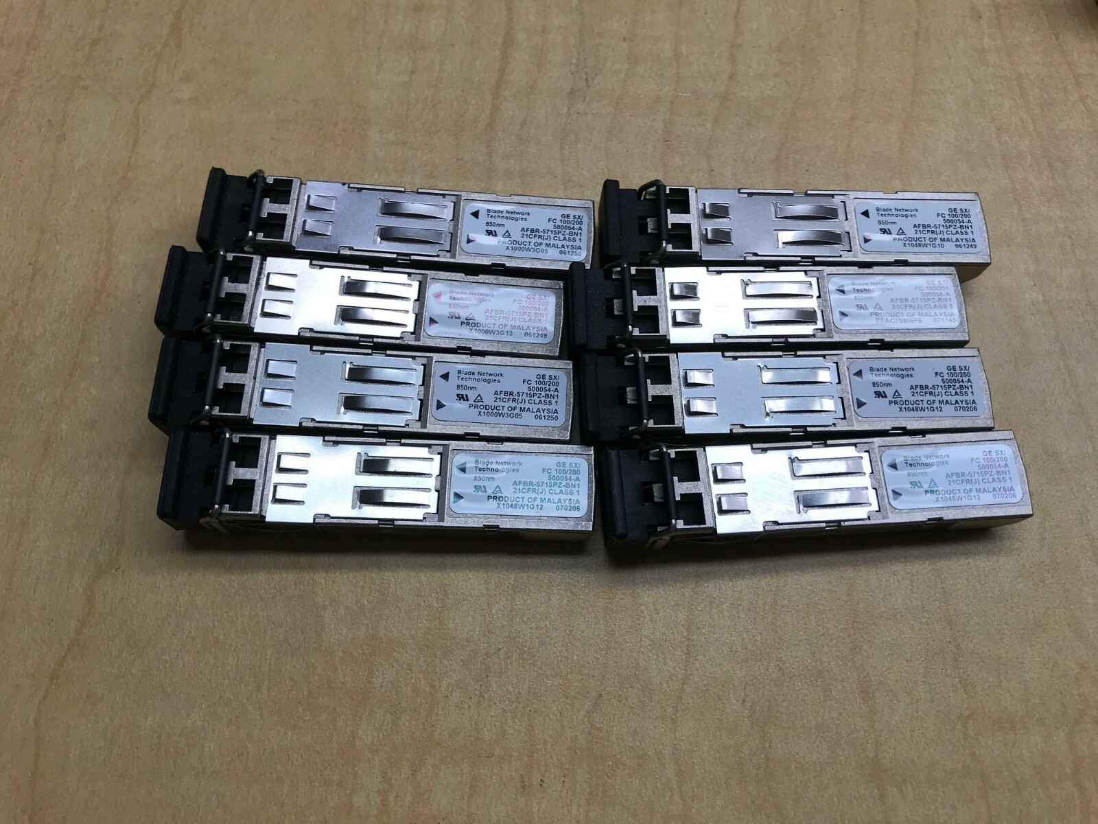 Lot of 8 Blade Network Technologies 500054-A AFBR-5715PZ-BN1 GE SX/FC ...