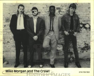 1988 Press Photo Members of Mike Morgan and The Crawl, Texas blues band ...