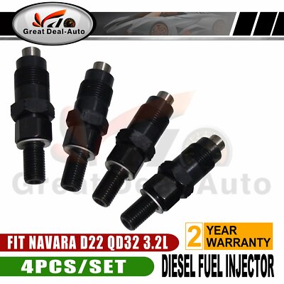 Diesel Fuel Injector for NISSAN NAVARA QD32 D22 3.2L 4pcs/set 2 YR ...