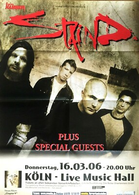STAIND 2006 KÖLN - orig. Concert Poster - Konzert Plakat - DIN A1 - F/N ...