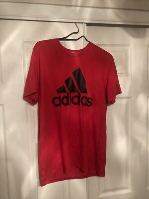 Adidas High Performance T Shirt Size L Color Red | eBay