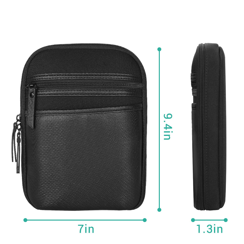 Black Concealed Carry Gun Pouch Pistol Holster Pack Waist Pocket with ...