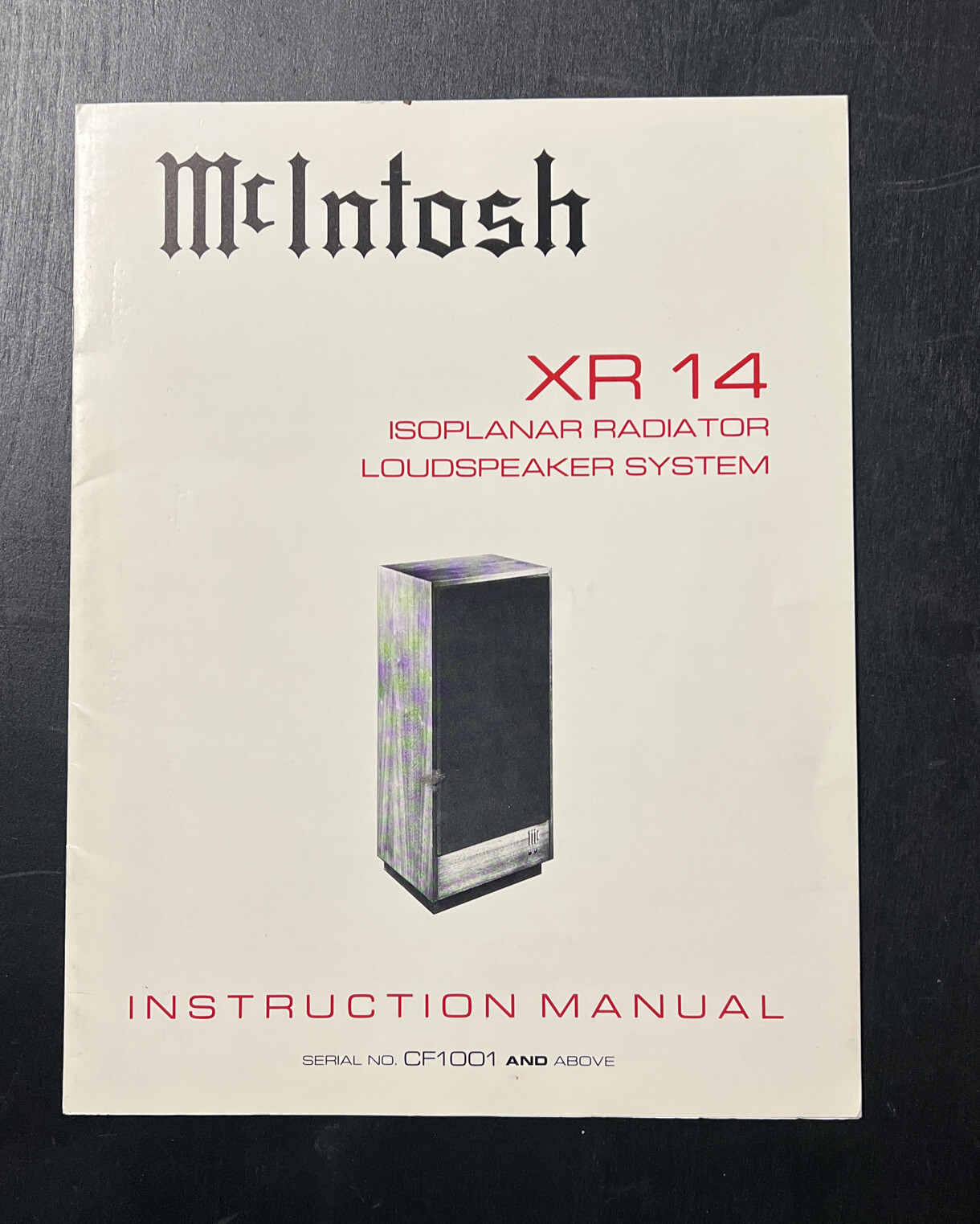McIntosh XR14 Vintage Speakers Isoplanar Radiator System for sale ...