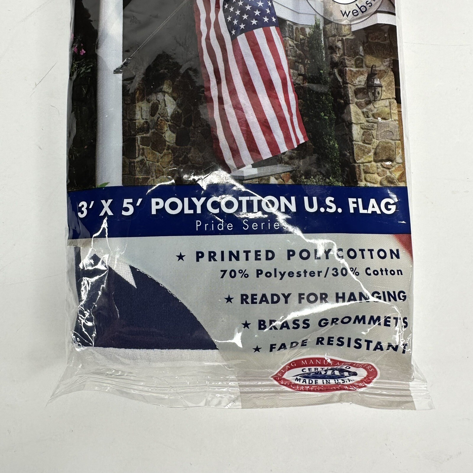 Valley Forge US American Flag 3x5 Printed Poly/Cotton Made In USA NIP ...
