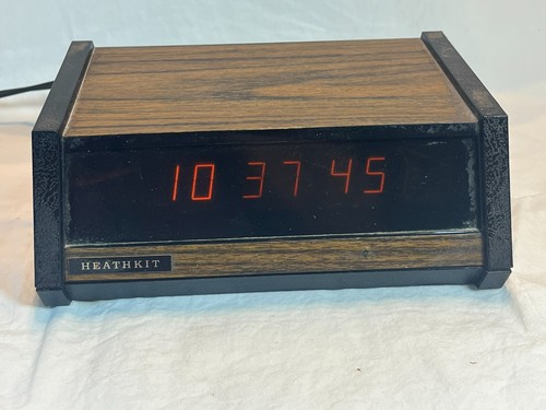 Heathkit Woodgrain Clock Digital Display Alarm GC-1094 with Manual | eBay