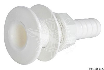 Osculati Seacock white plastic with hose adaptor 3/4" | eBay