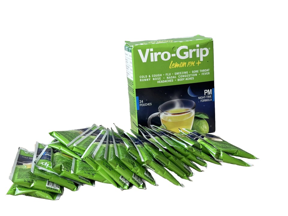 VIROGRIP TE LIMON PM NIGHT Flu cough Flu Nasal Congestion Fever ...