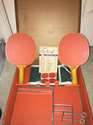 SPORTCRAFT VINTAGE TABLE TENNIS SET 1950'S OR 1960'S | eBay