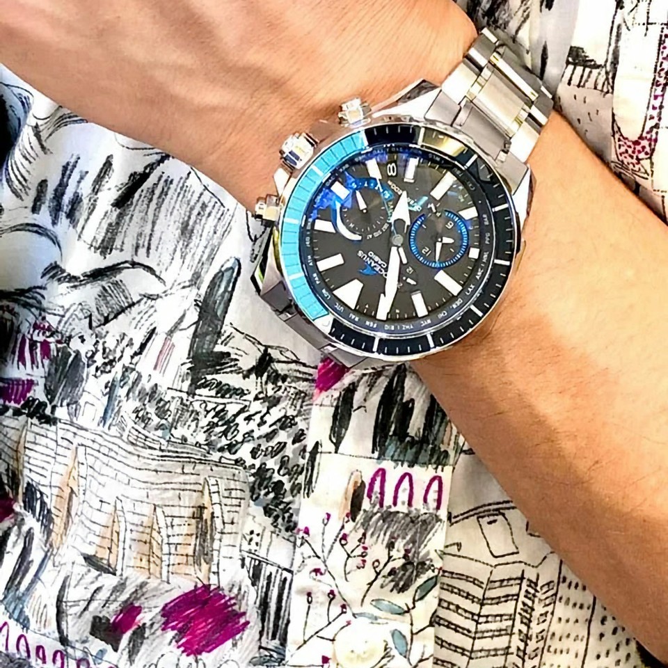 Casio Oceanus OCW-P2000-1AJF Cachalot Diver 200m Titanium Bluetooth Men ...