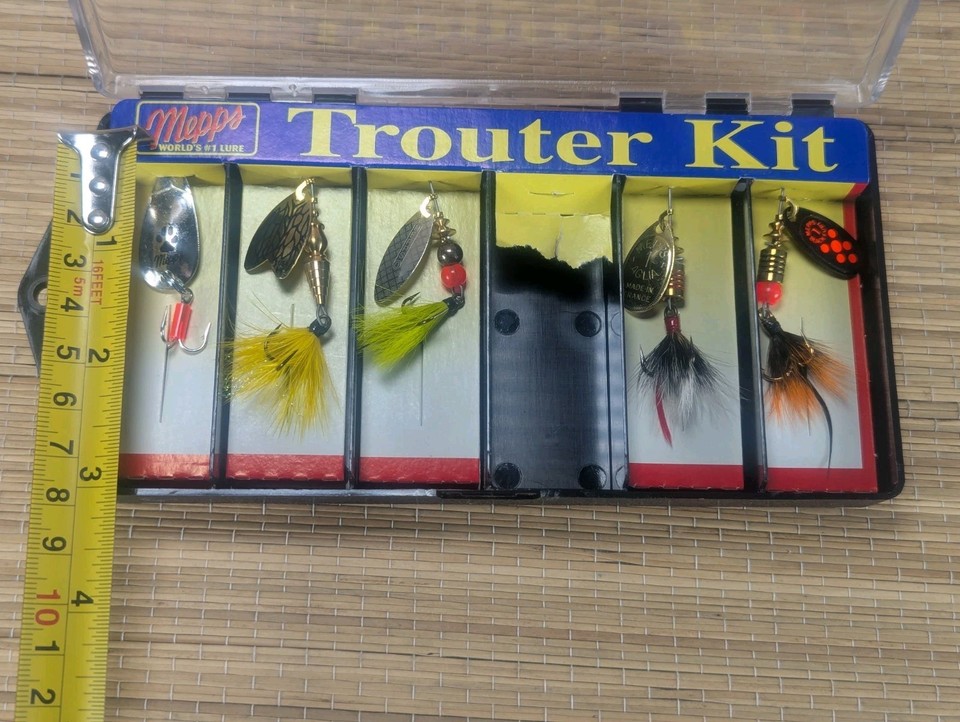 Mepps Trouter Killer Kit Spinner Lure Assortment 5 Lures Used Aglia ...