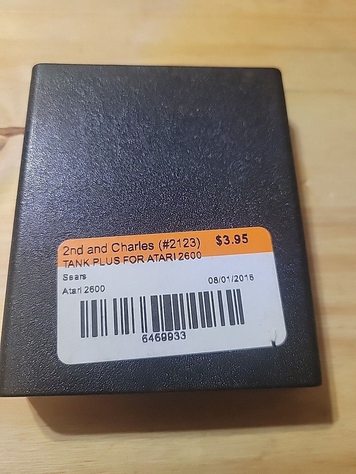 Atari 2600 Game Tank Plus Sears Yellow Text ATARI 2600 Video Game ...