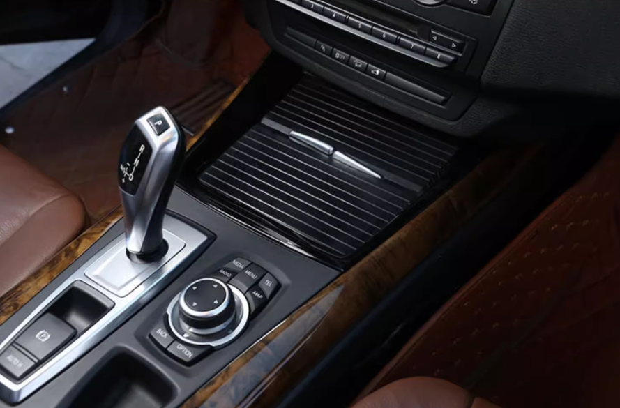 For BMW X5 X6 E70 E71 2008-2013 Black ABS Water Cup Central Console ...