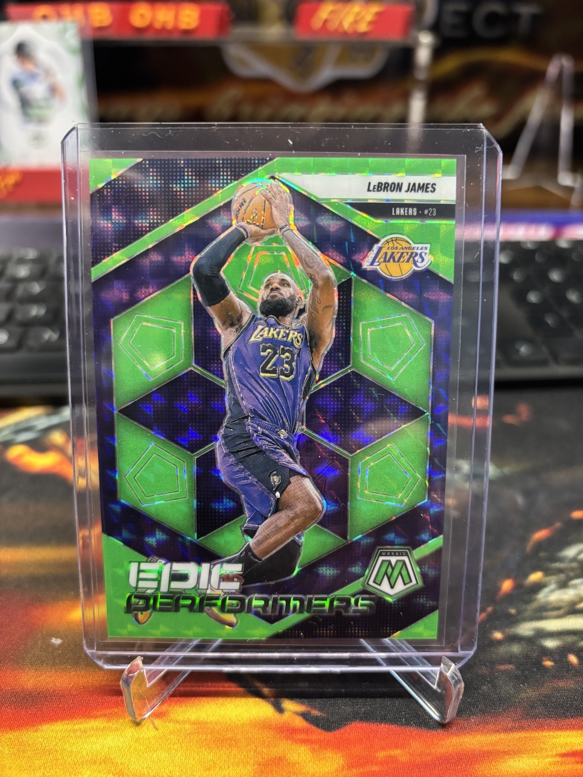 2024-25 Panini Revolution - Kaboom! Vertical LeBron James #2 Green /1 ...