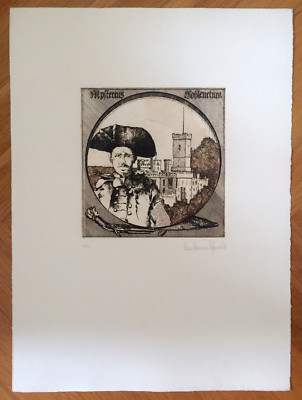 Harm Hoffmann 1939 - 2014 Worpswede Known Painter - Original Etching ...