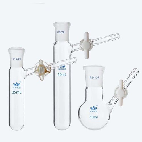 Laboratory glassware PTFE 10-1000ml standard port Schlenk flask Tube ...