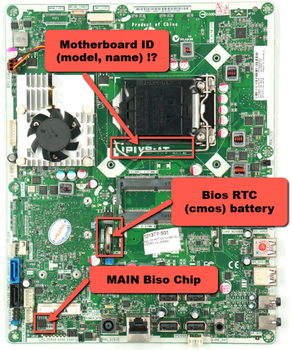 Bios Chip For HP Pavilion 23-b200eg All-in-One Desktop PC, MB: IPIVB-AT ...