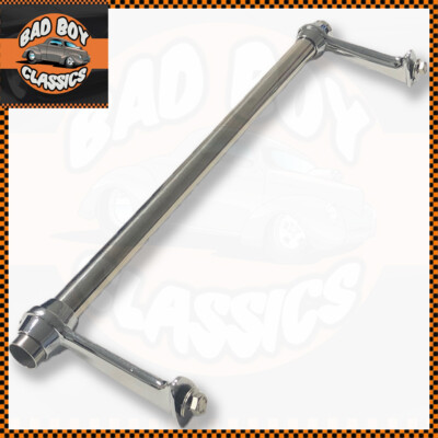 15" Stainless Steel Polished Like Chrome Badge Bar For Classic Cars | eBay