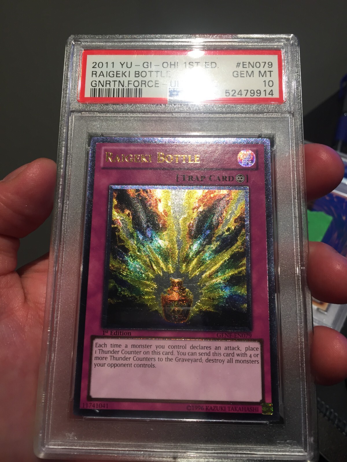 YUGIOH - Raigeki Bottle Ultimate rare GENF-en079 1st PSA 10 GEM | eBay