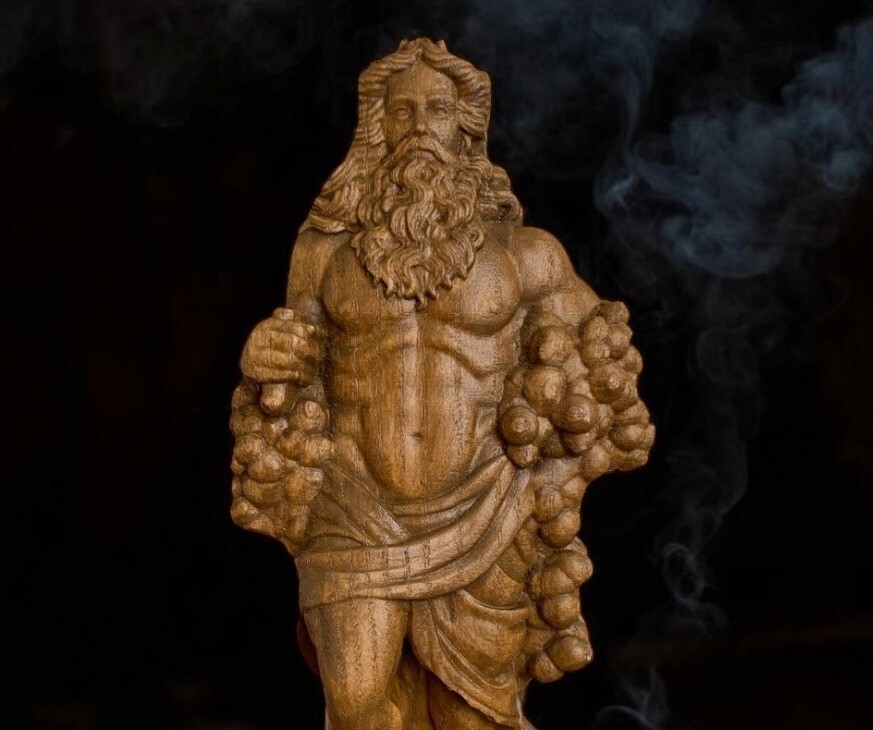Dionysus Greek God of Wine Ecstasy Bacchus Liber Pan Satir Bacchante ...