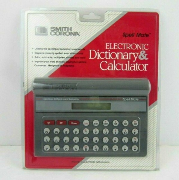 Smith CORONA Spell Mate Electronic Dictionary Calculator 4 AAA ...