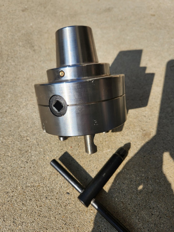 5C Collet Chuck with Integral D1 - 4 Cam Lock Mount 5" Diameter Chuck ...