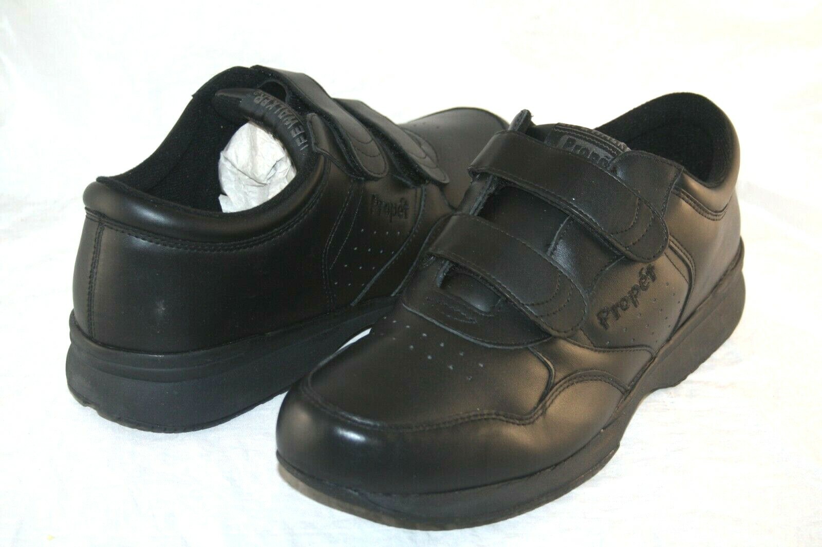 Men's SHOE PROPET Walker Leather Walking Shoes black life walker strap ...