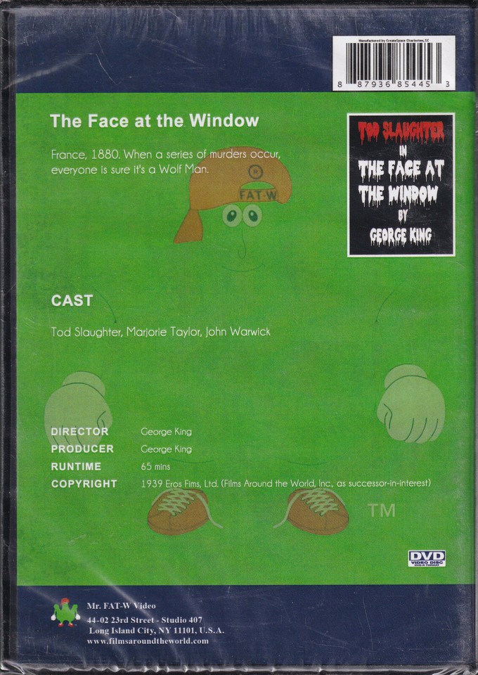 THE FACE AT THE WINDOW (DVD 2013) (T3) 887936854453| eBay