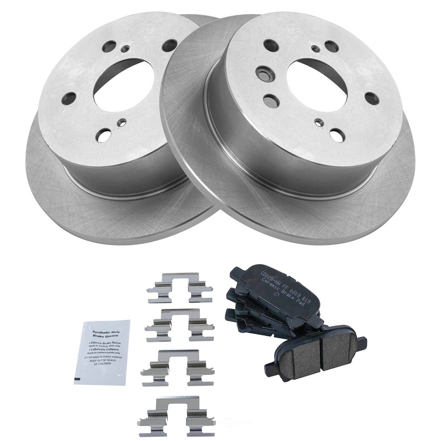 Disc Brake Kit-Ceramic Brake Pad and Rotor Kit TRQ BKA10921 for sale ...
