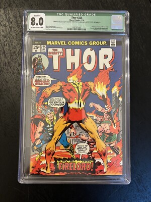 Thor #225 br CGC 8.0 br 1st App. of Firelord 1974 Marvel Comics | eBay