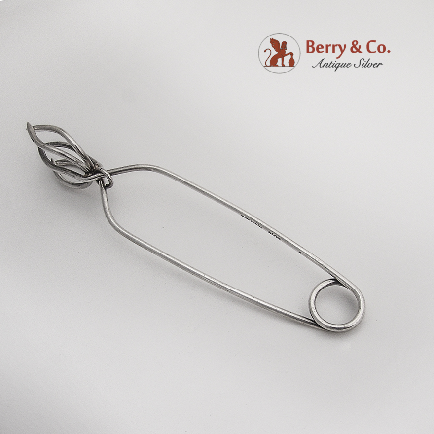 Spring Loaded Ice Tongs Napier Sterling Silver 1940s | eBay
