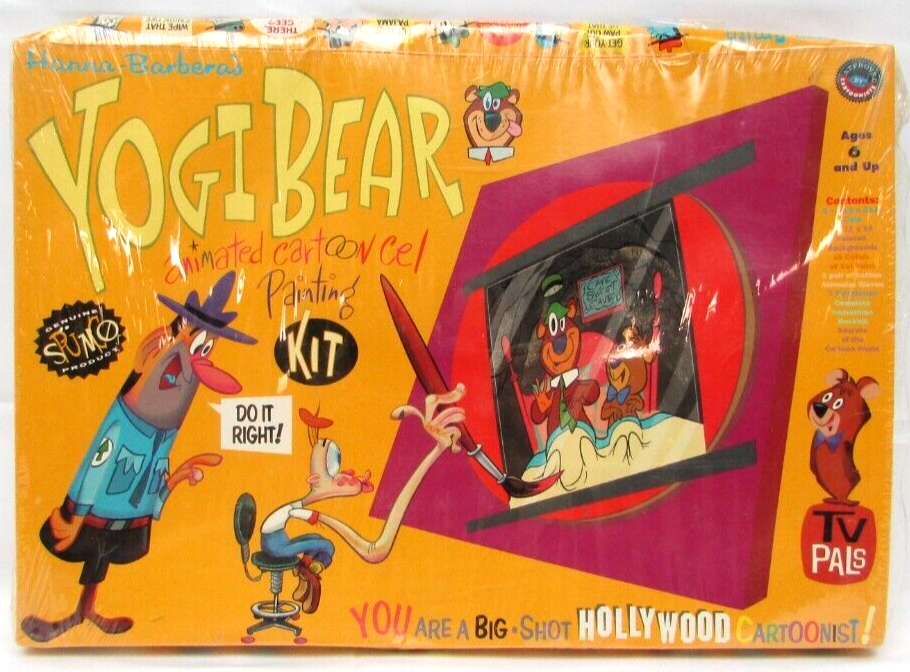 Spumco Hanna-Barbera's Yogi Bear Animated Cartoon Cel Painting Kit NIB ...