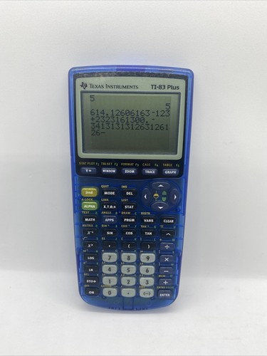 Texas Instruments TI-83 Plus Graphing Calculator Clear Blue | eBay