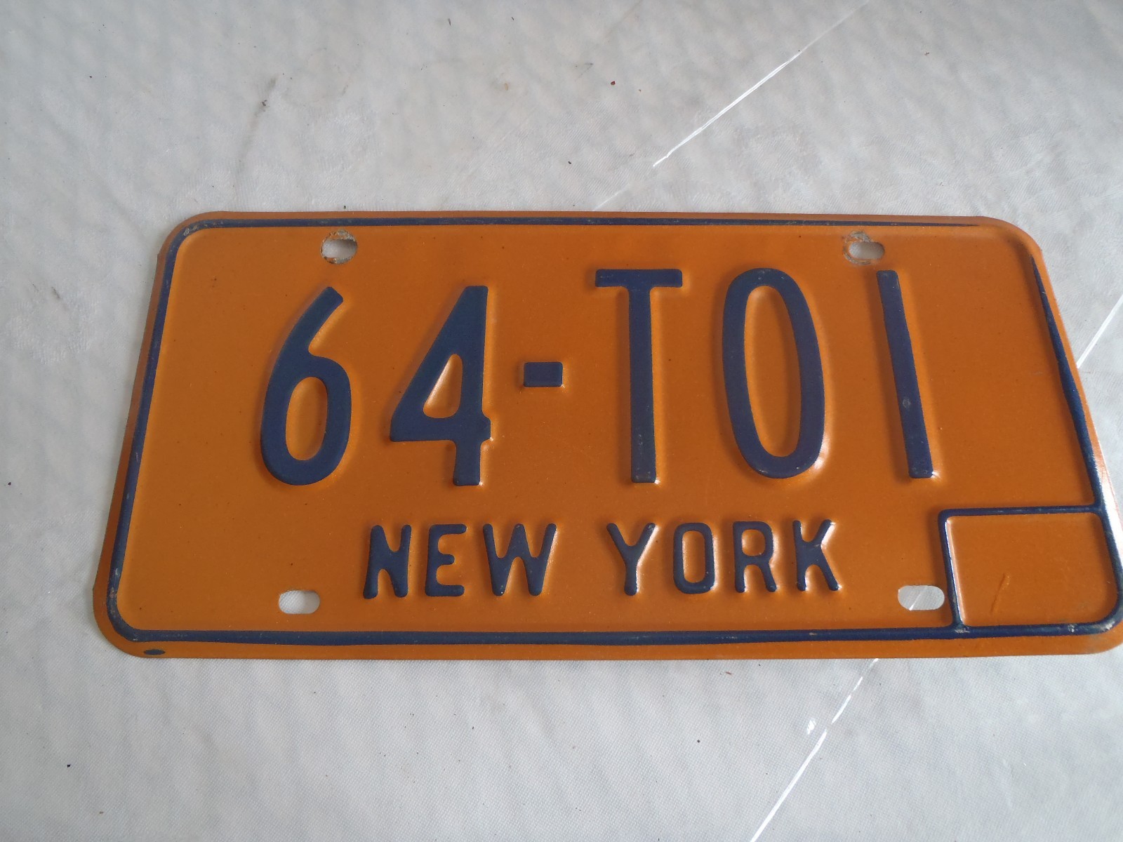 1974-86 New York License Plate, 64 TOI | eBay