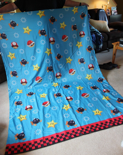 Nintendo Super Mario Bros Twin sheet set 1 fitted/2 flat sheets Toad ...