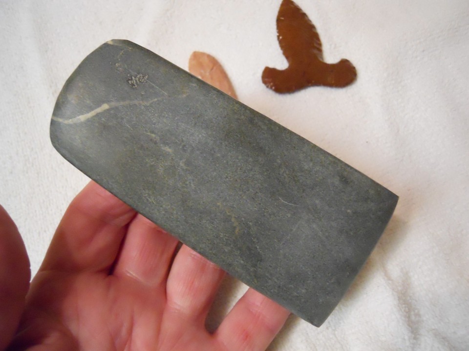 Clovis Arrowhead --- Simpson Mustache Arrowhead --- Indian Celt | eBay