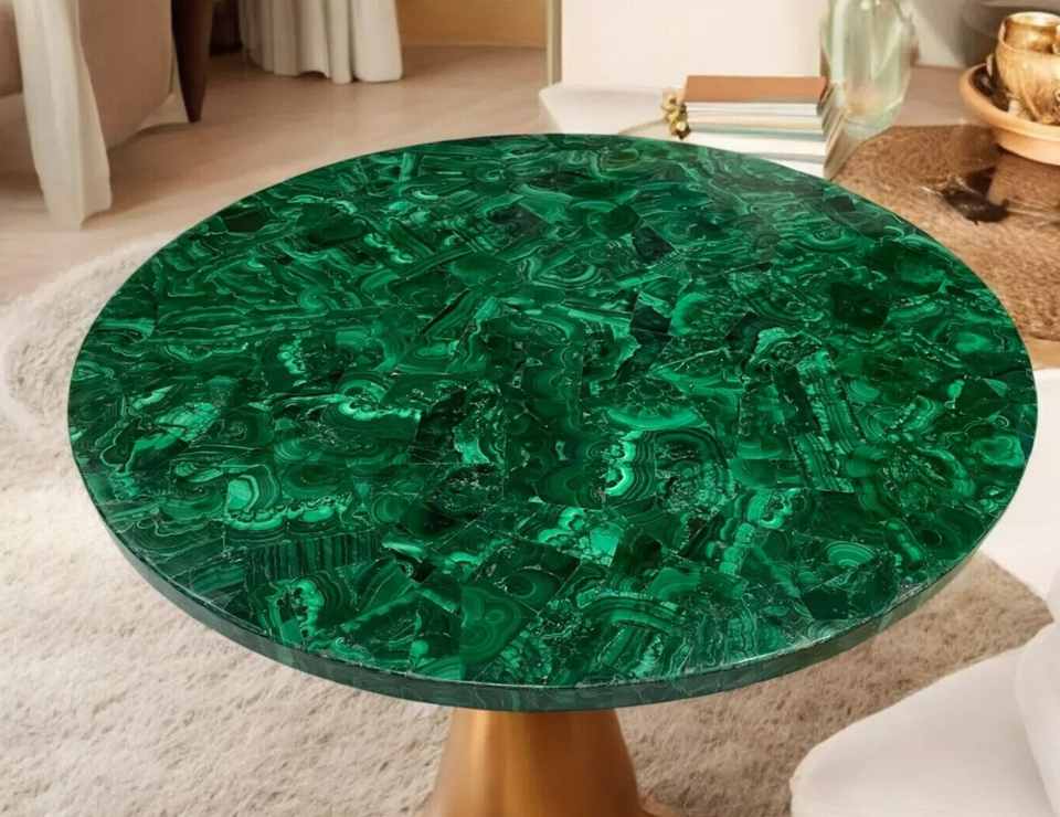 Malachite Coffee Table Inlay – Stone Art Slabs for Luxury Home Decor | eBay