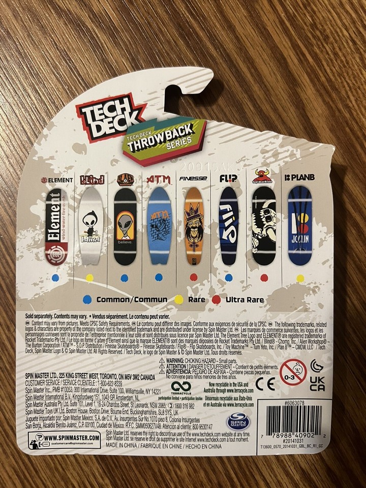 Tech Deck Throwback Series Ultra Rare Finesse Deck 778988409022 | eBay