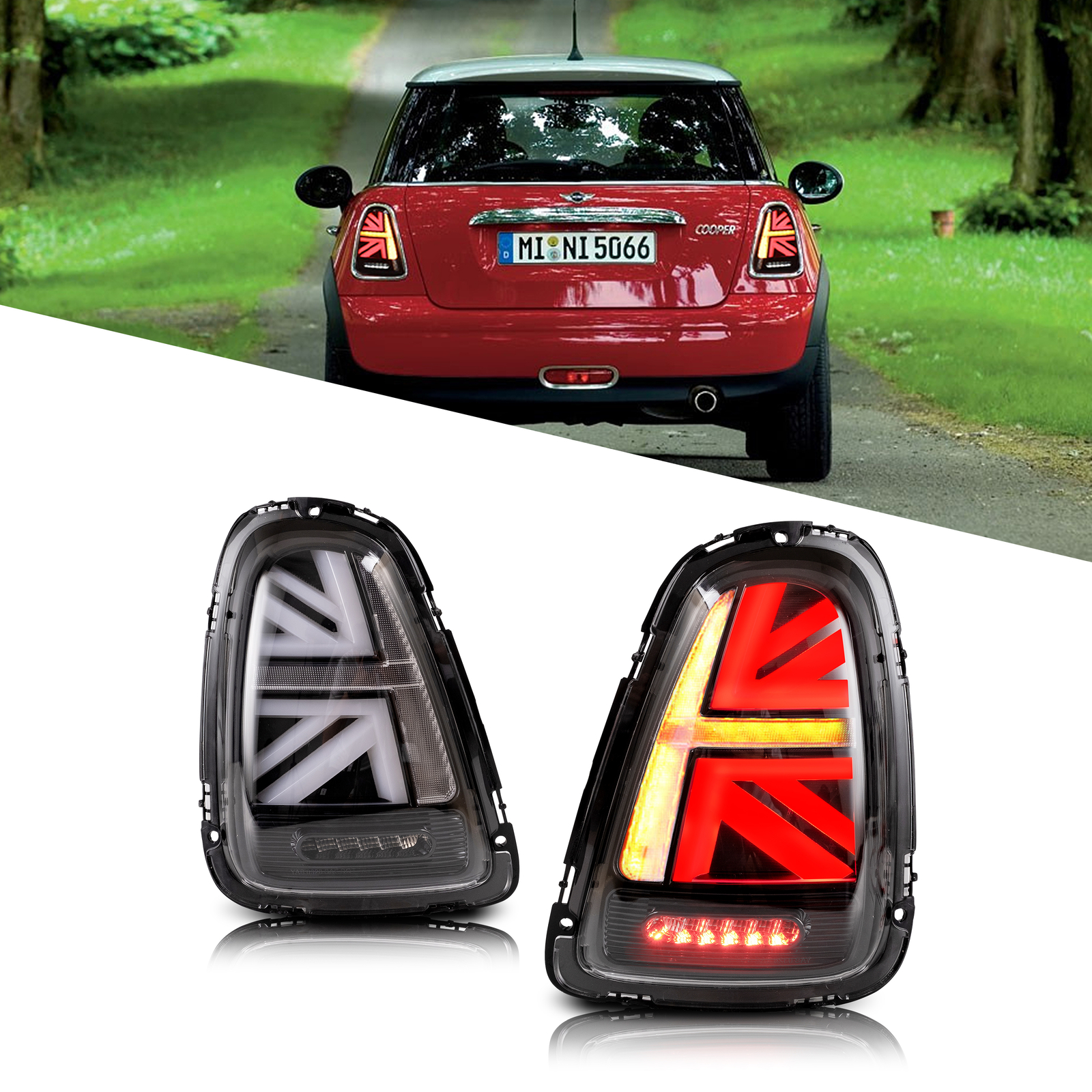 LED Tail Light for Mini Cooper R56 R57 R58 2008-2013 Sequential Union ...