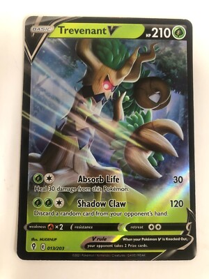 Pokemon Trevenant V SWSH07 Evolving Skies 2021 NM Foil 013/203 Box 7 | eBay