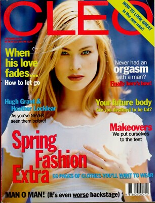 Cleo Magazine Australia - September 1994 - Hugh Grant + Heather ...
