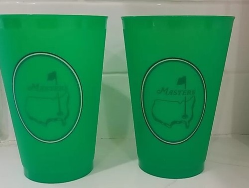 Pair of MASTERS Set 2 Green Cups Golf Tournament Augusta National PGA ...