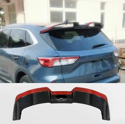 For Ford Escape 2020-2024 Glossy Black & Red Rear Window Roof Spoiler ...