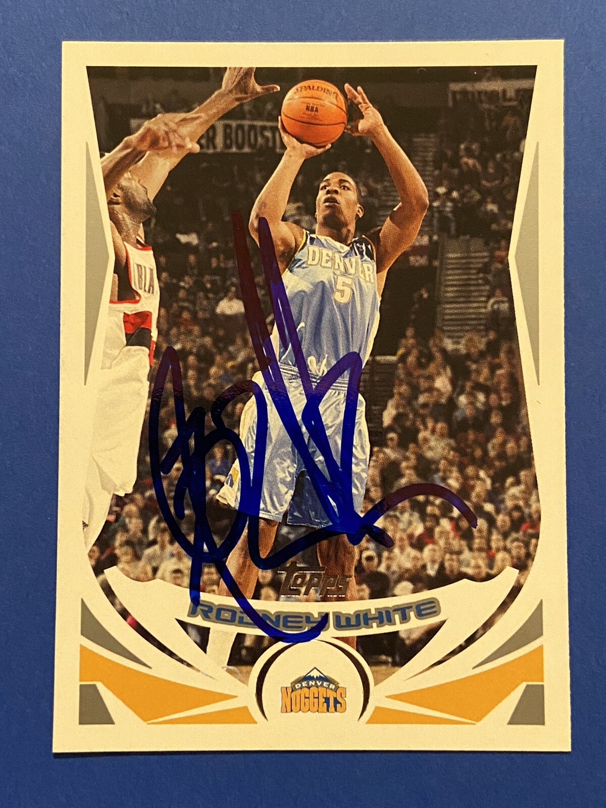 RODNEY WHITE Signed 2004-05 Topps #84 Nuggets Pistons Charlotte ...