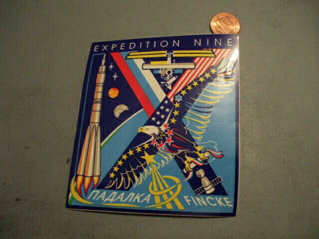 NASA GLOSSY EXPEDITION NINE STICKER DECAL ORIGINAL STOCK STICKER | eBay