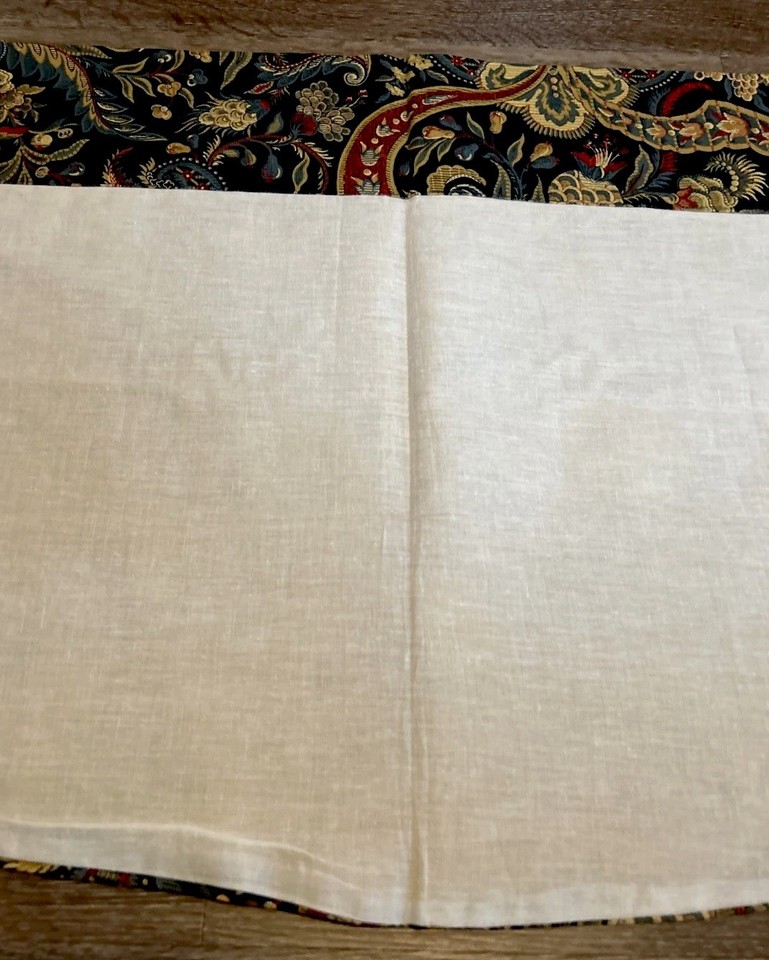 Waverly Rhapsody Jewel Valance Curtain Panel Blue Gold Red Floral 52 ...