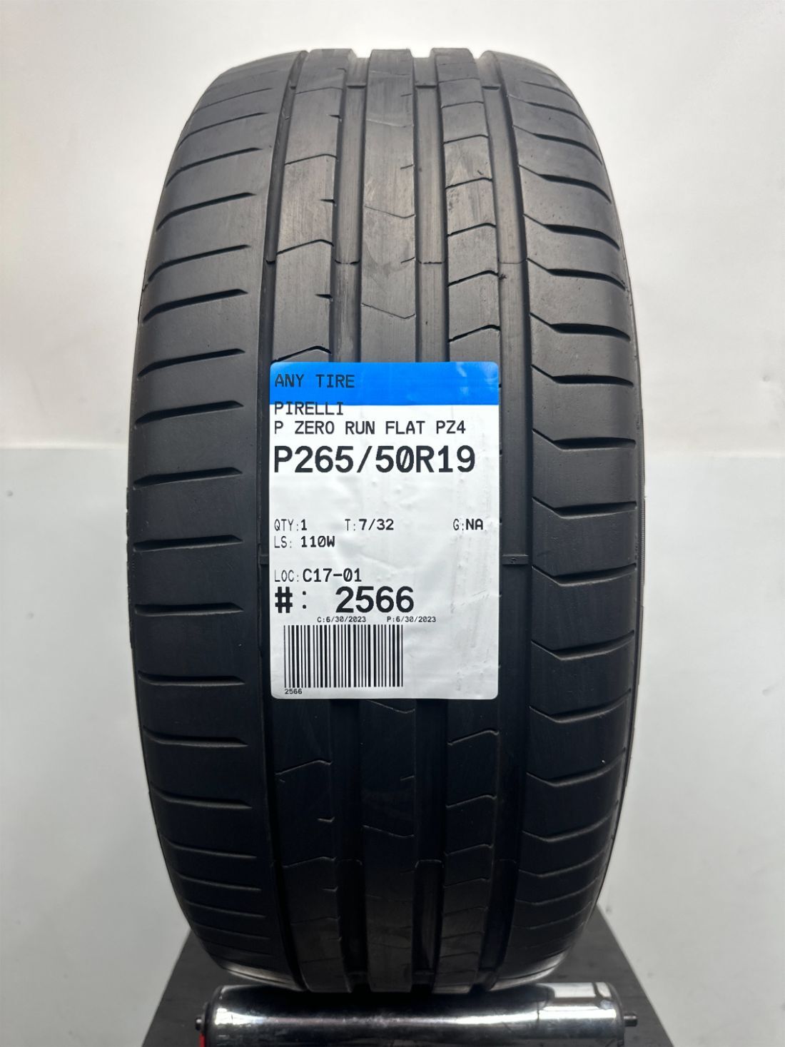1 Used Pirelli P Zero RUN FLAT PZ4 P265/50R19 2655019 265/50/19 110 W ...