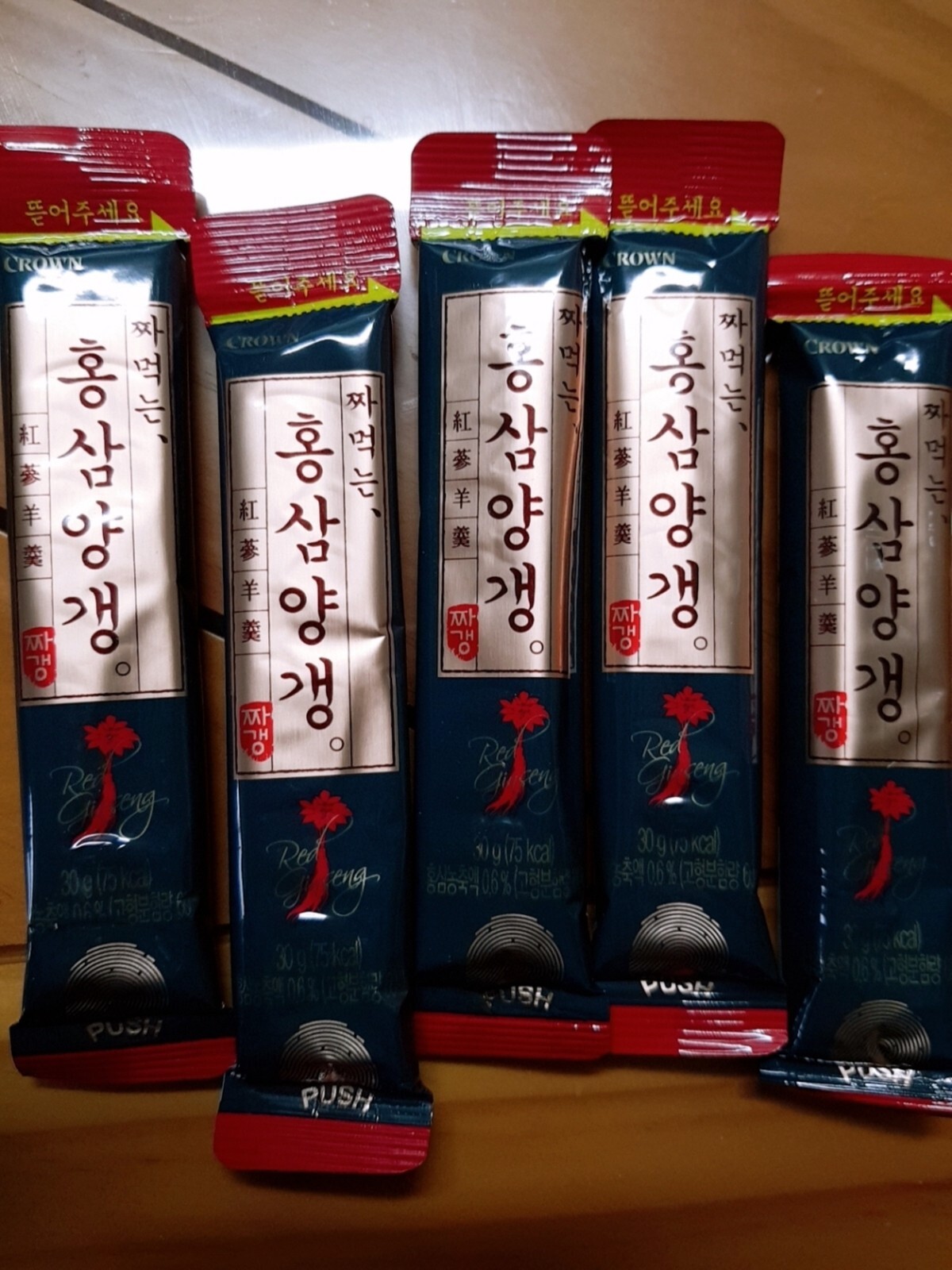 Korean CROWN RED GINSENG YANG GAENG Traditional Sweet Jelly of Red ...