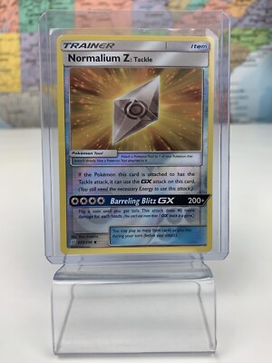 SHIPS SAME DAY Pokemon Card NM Normalium Z Tackle Rev Holo 203/236 ...